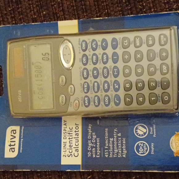 Ativa | Other | Actiiva 2 Line Display Scientific Calculator | Poshmark